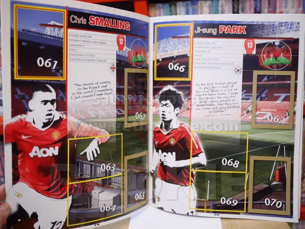 หนังสือ Official Sticker Collection 2010 - 2011 MANCHESTER UNITED รหัส ...