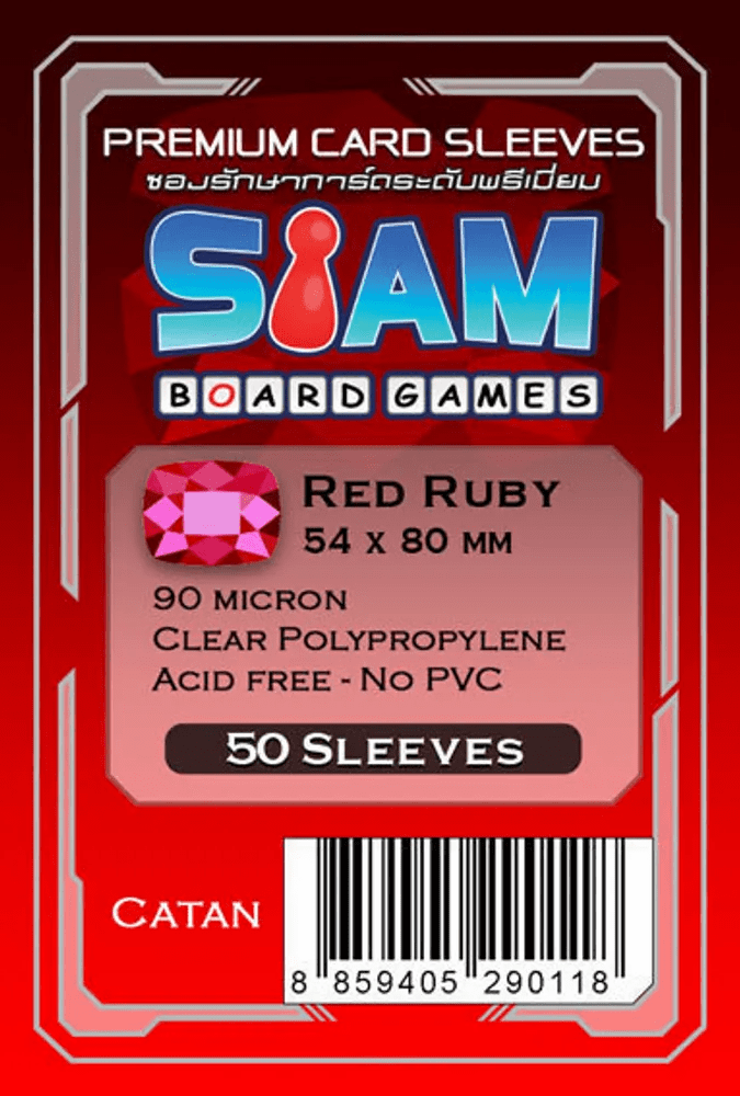 บอร์ดเกม ซองใส่การ์ด 90M 54x80 MM Red Ruby (Siam Board Game) รหัส ...
