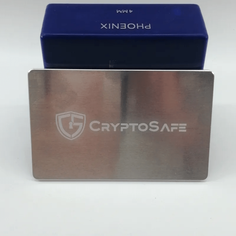 หนังสือ CryptoSafe Lite แผ่นเหล็กหนา 2.5mm Cryptosteel Crypto Steel เก็บ Seed Phrase 24 คำ ...