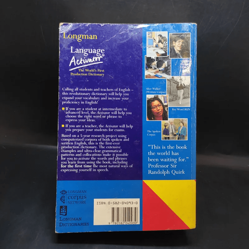 หนังสือ Longman Language Activator รหัส 1037593 ขายหนังสือLongman ...