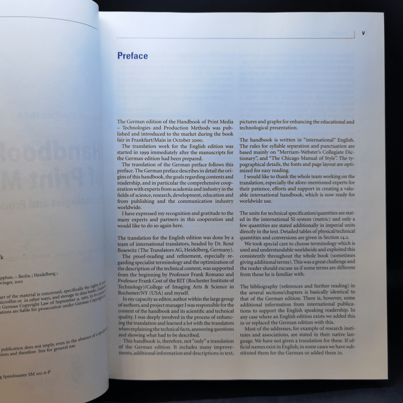 หนังสือ Handbook of Print Media - Helmut Kipphan รหัส 1055015 ขาย ...