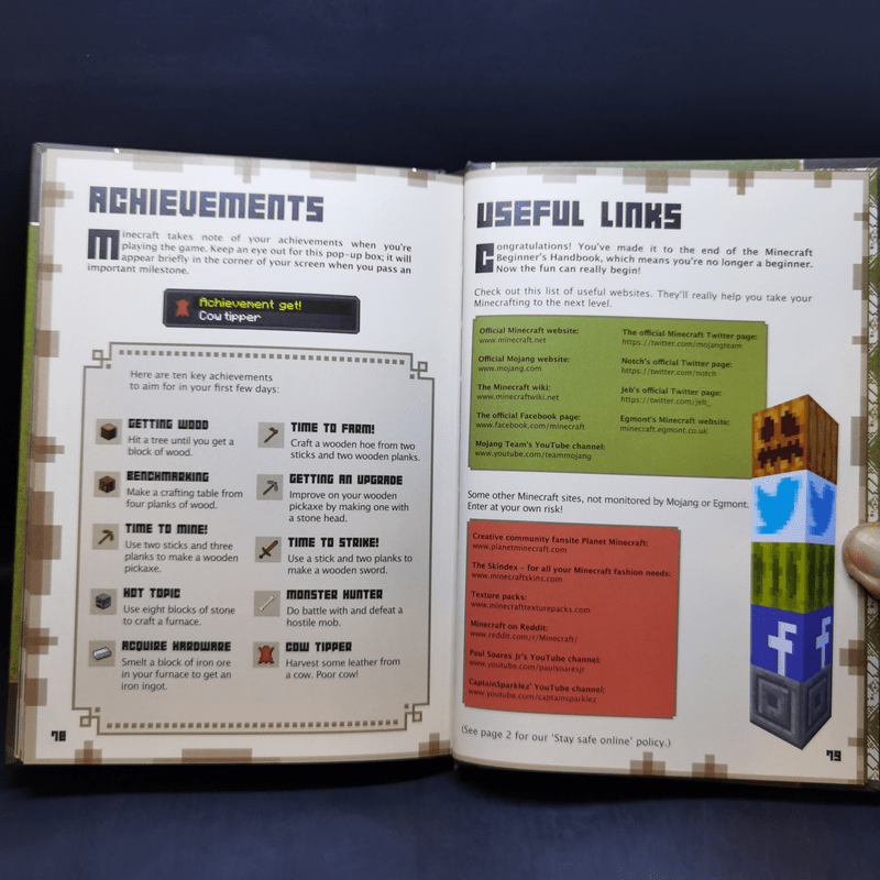 หนังสือ Minecraft Beginner's Handbook - Mojang Ab รหัส 1058719 ขาย ...